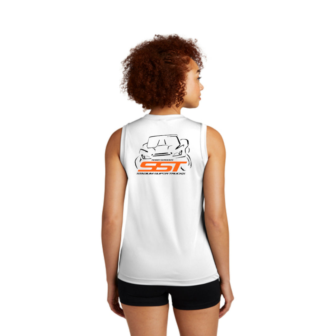 SST V-NECK TANK- WHITE – SPEED UTV Gear